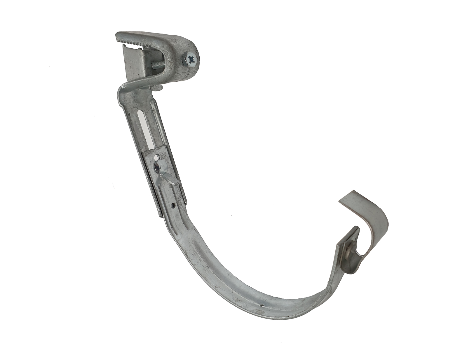 Verzinkt stalen gootbeugel met montageklem t.b.v. golfplaat, tbv. goot ...